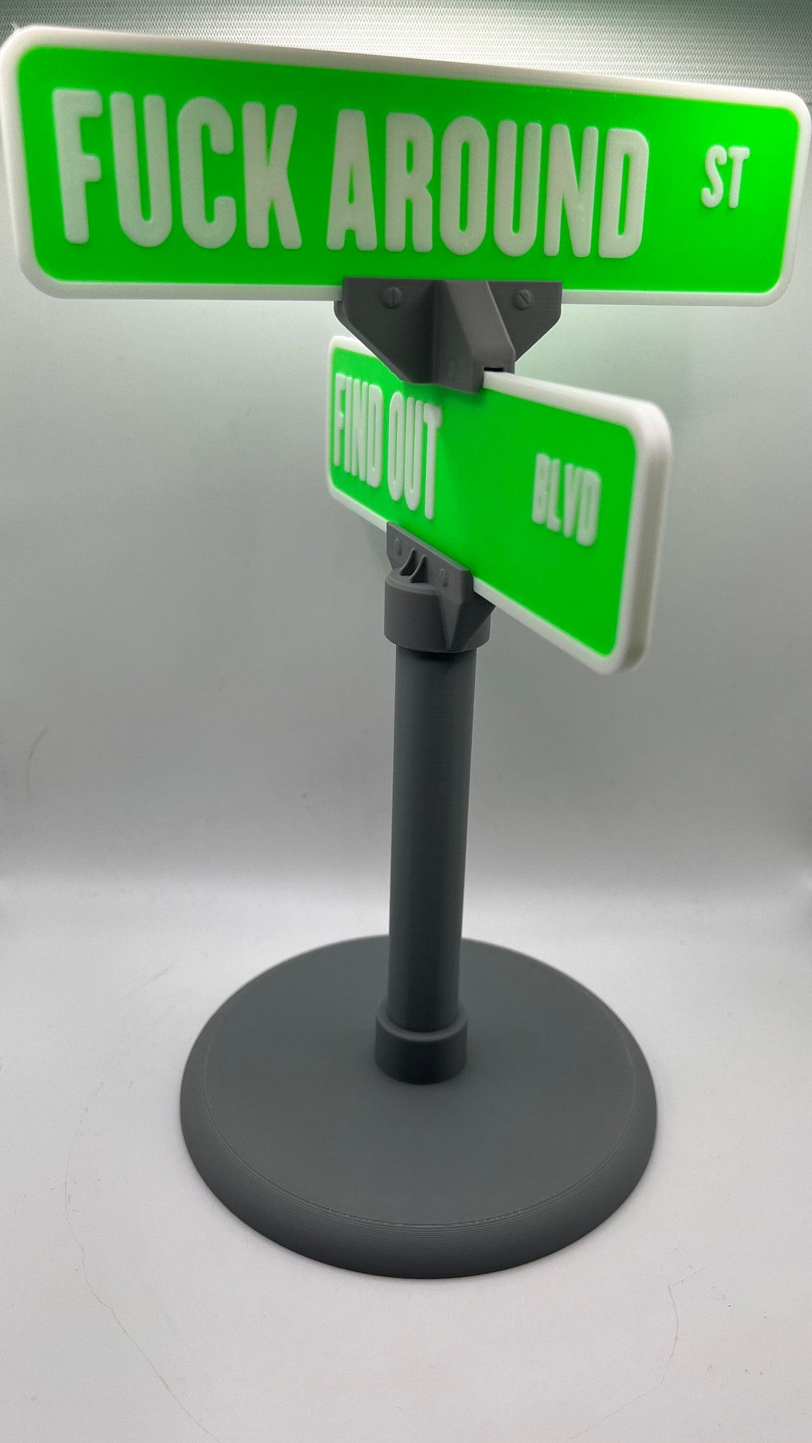 F*** Around and Find Out Street Sign, 3D Printed Version - Etsy