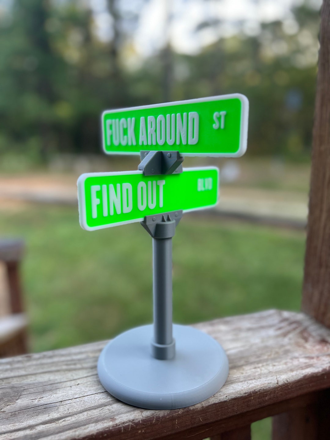 F*** Around and Find Out Street Sign, 3D Printed Version - Etsy