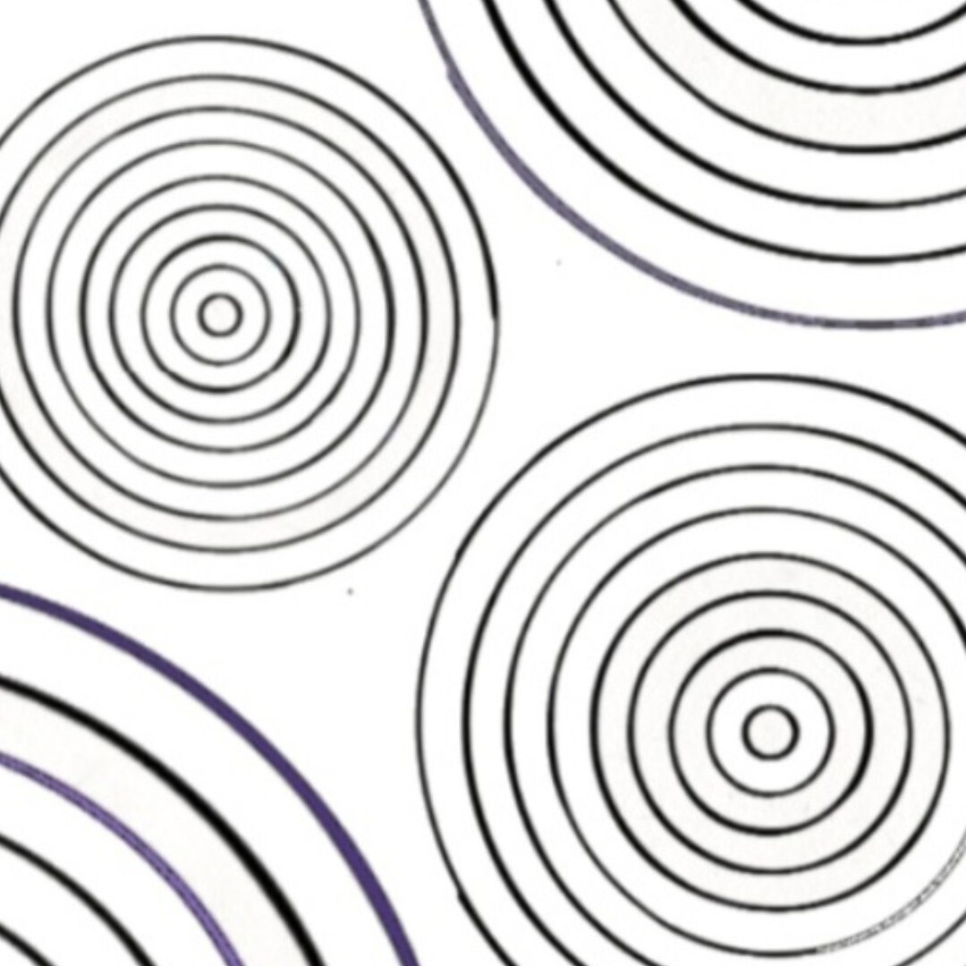 Trippy CIRCLES art Print Coloring Pages Print for He She Her Him They ...
