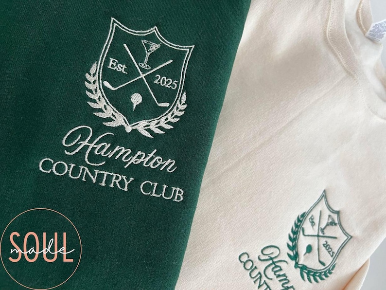 Custom Embroidered Golf Club Bachelorette Sweatshirt, Bridal Shower ...