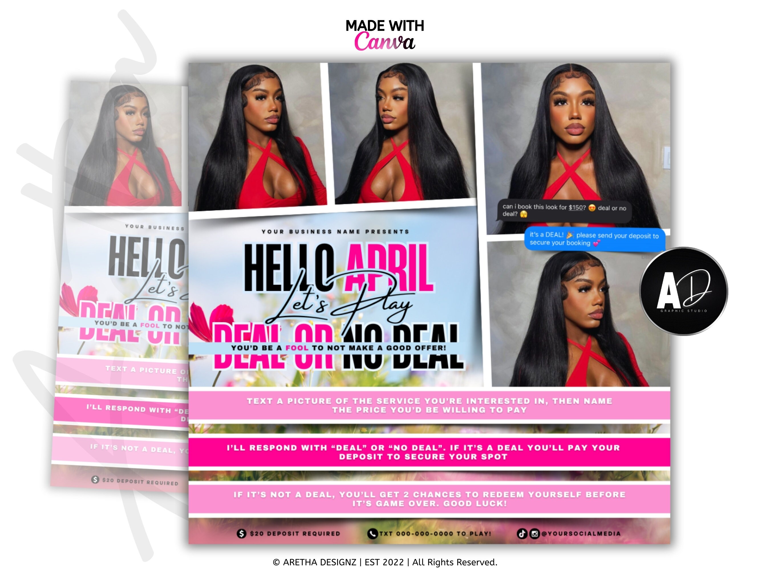 Deal or No Deal Flyer April Booking Flyer, Spring Books Are Open ...