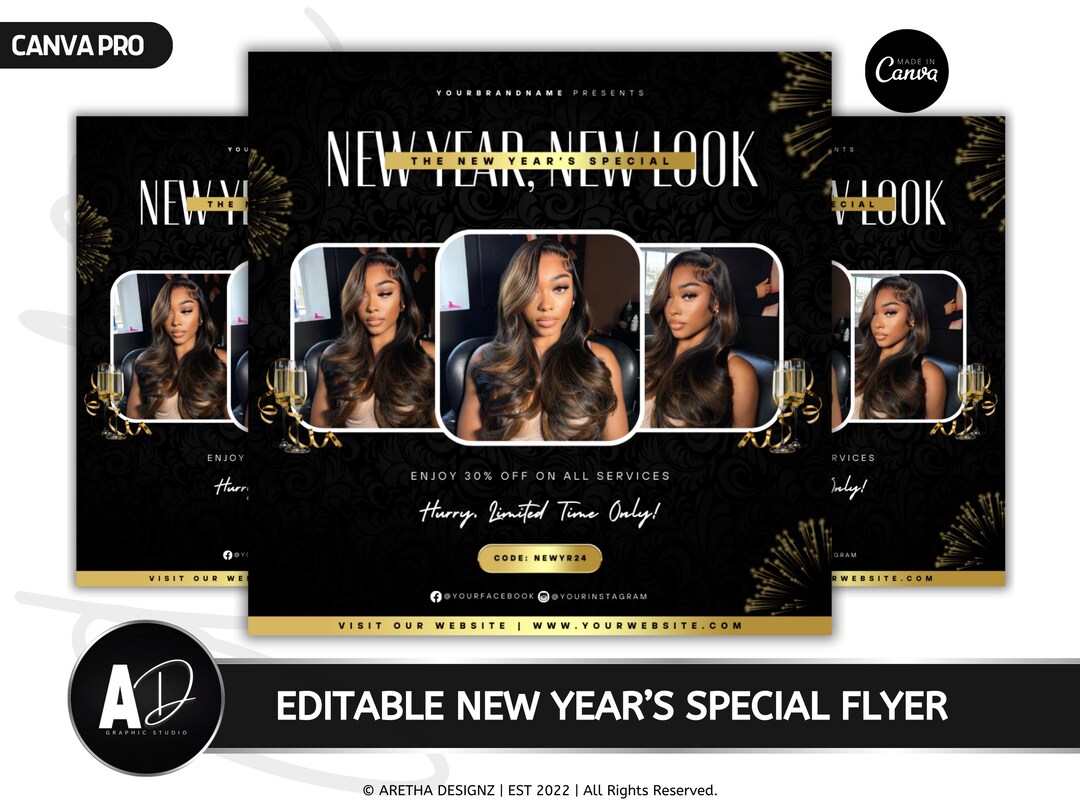 Editable New Year Specials Flyer January Install Special - Etsy