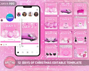 12 Days of Christmas Flyer - Etsy