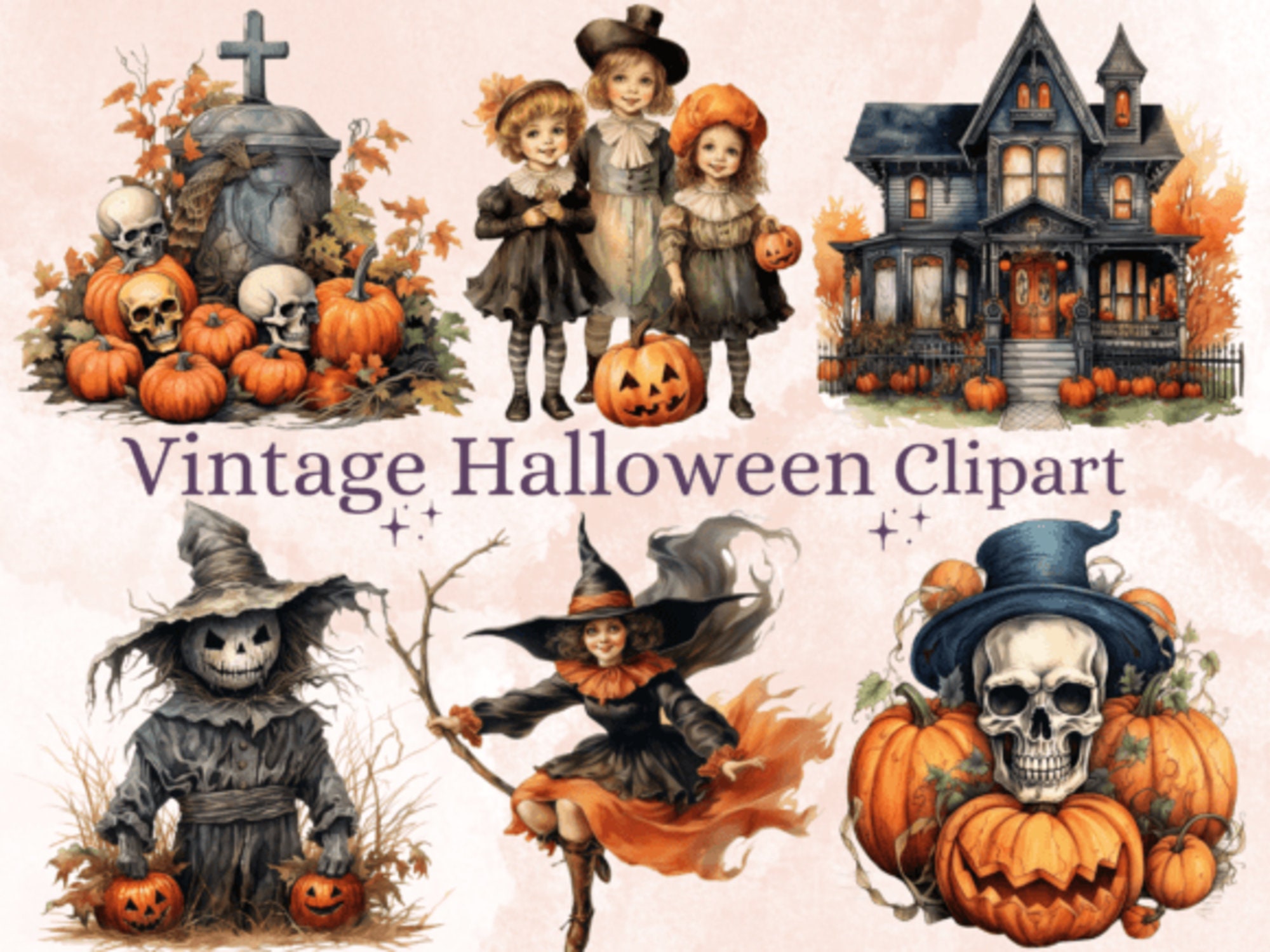 40 PNG Vintage Halloween Clipart Goth Pngs Gothic Aesthetic Png Pastel ...