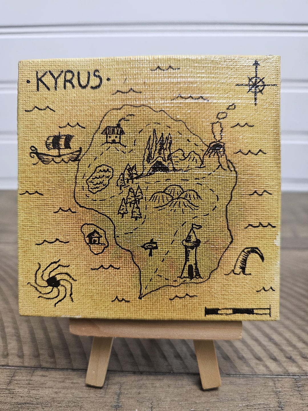 4x4 Fantasy Maps Paintings - Etsy
