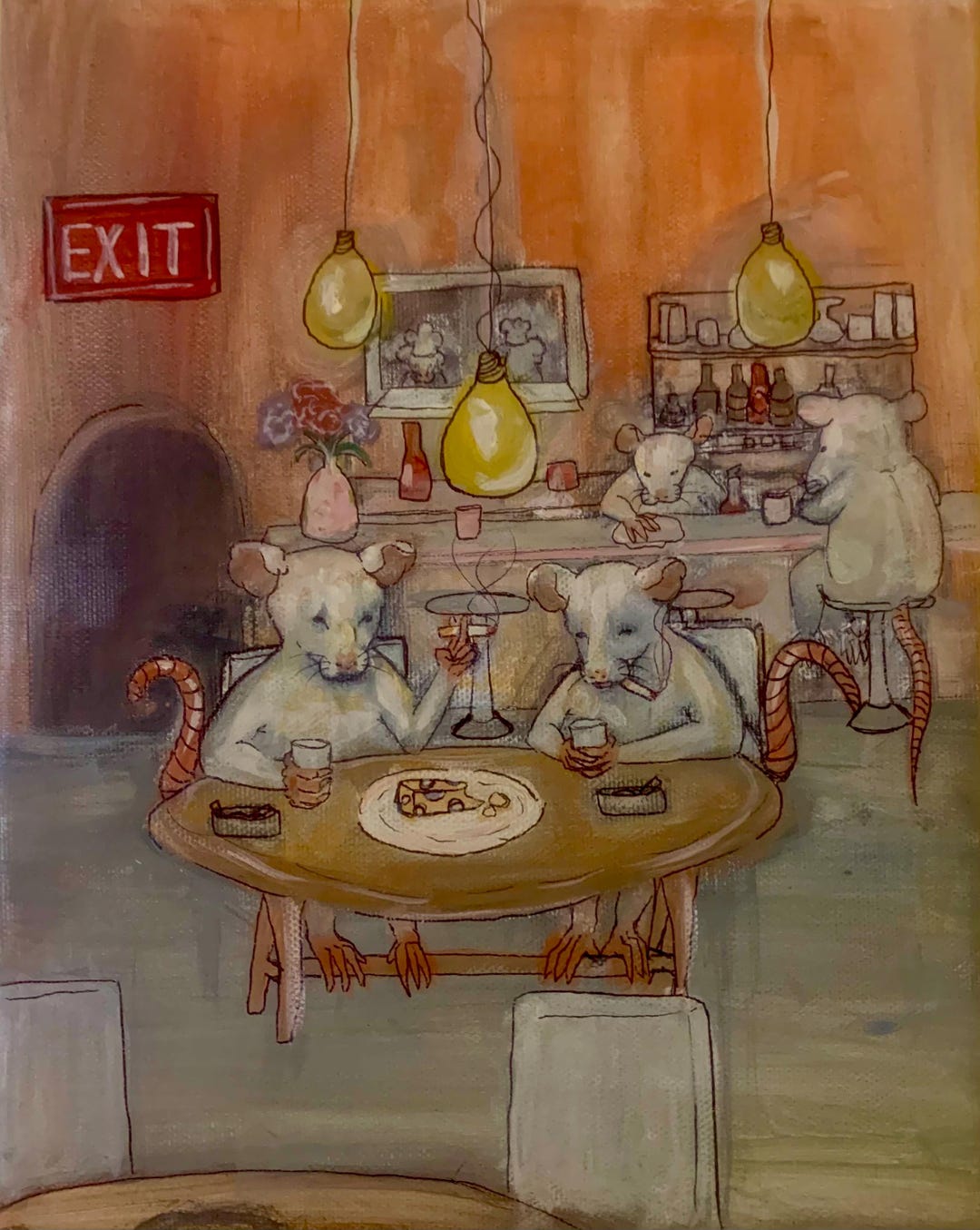 Bar Rats - 8x12 Physical Print - Etsy