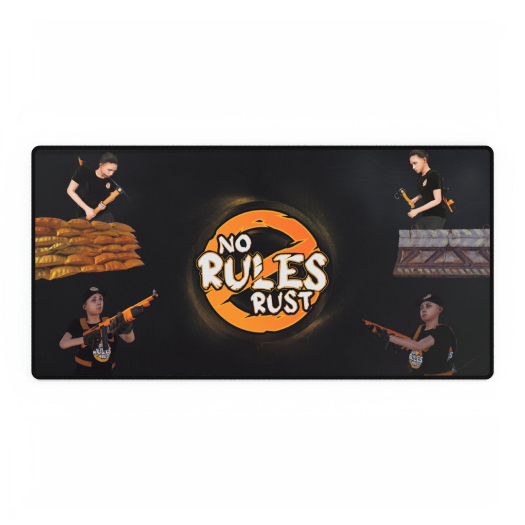 No Rules Rust Desk Mat - Etsy UK