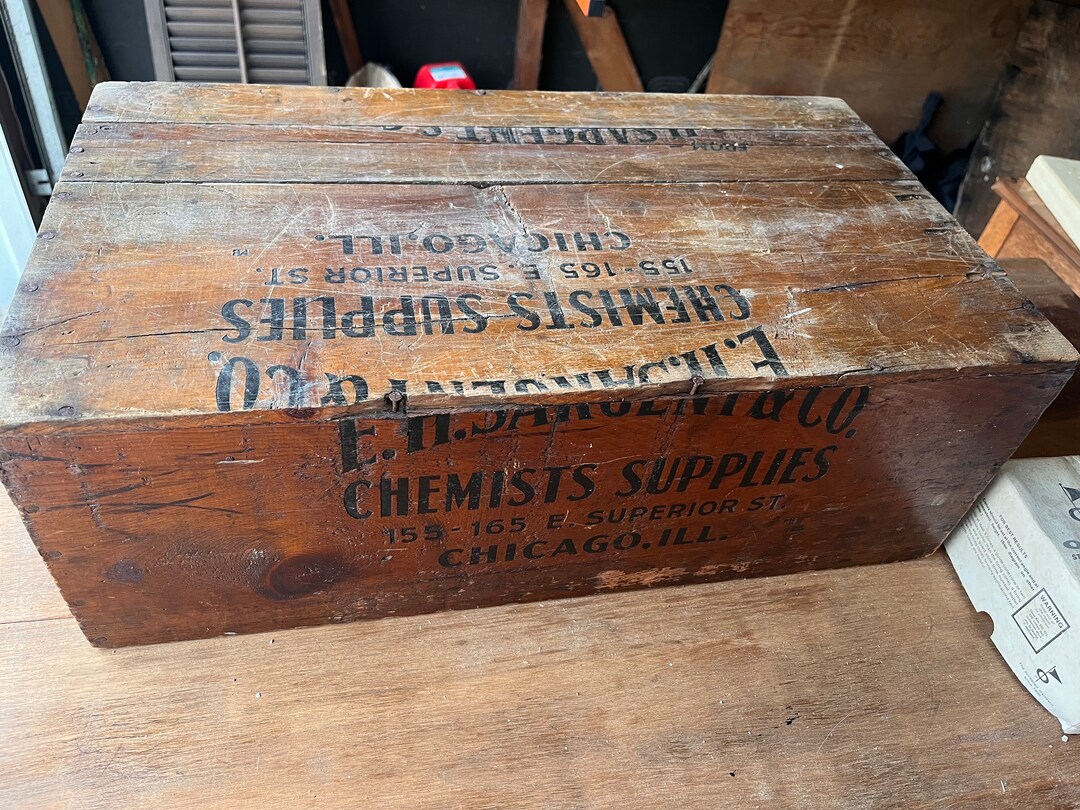 E. H. Sargent Wood Shipping Box. - Etsy