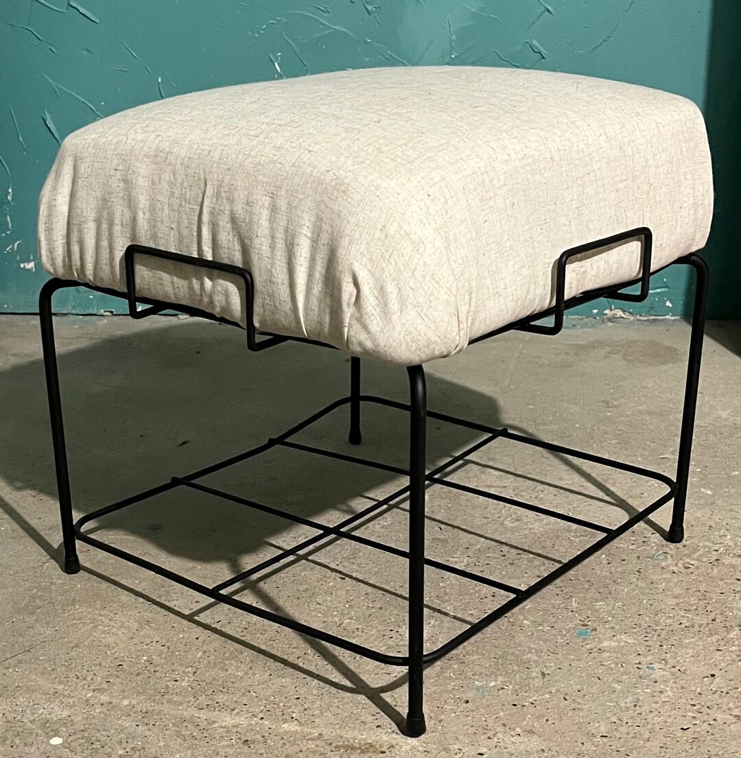 MCM Retro Wire Ottoman/foot Stool - Etsy