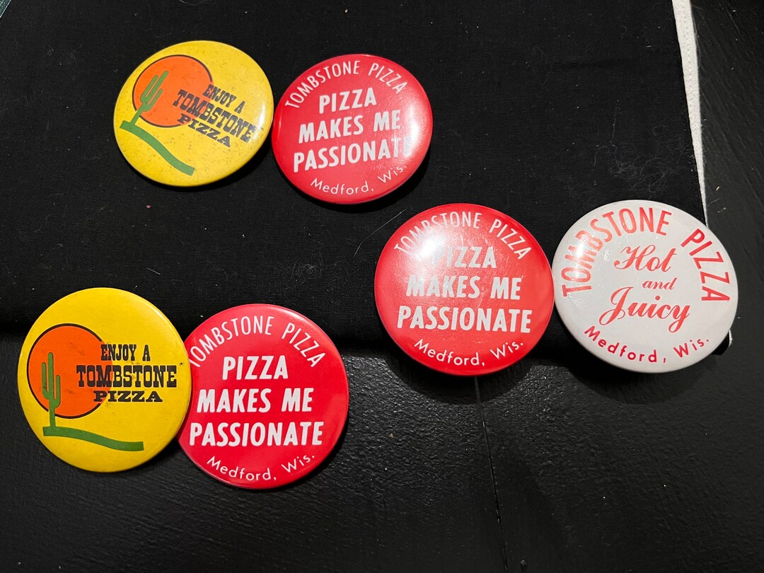 Vintage Tombstone Pizza Pins - Etsy