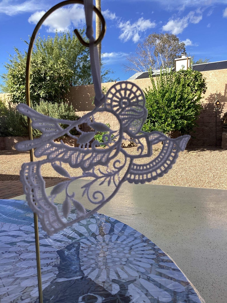FSL Angel, One Free Standing Lace Angel Ornament - Etsy