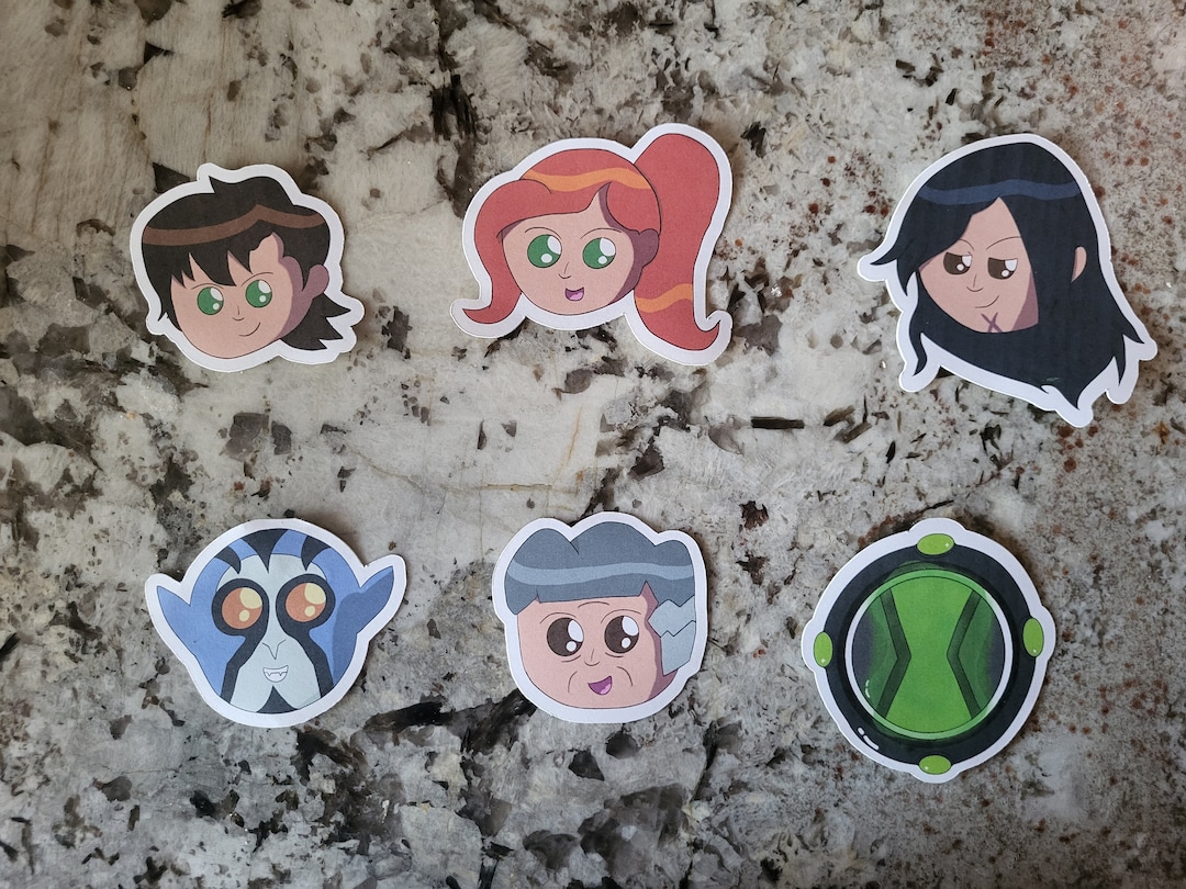 Ben 10 Stickers 6 Pack - Etsy