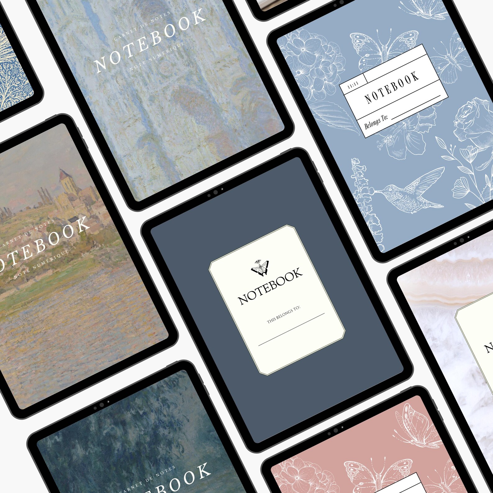 25 Aesthetic Digital Notebook Covers for Goodnotes Digital Journaling ...