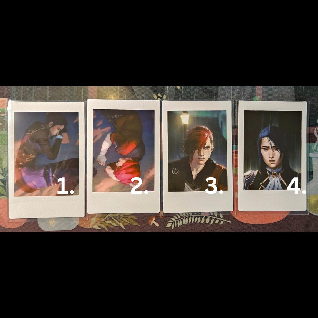 Caitvi Arcane Caitlyn Kiramman and Vi Couple Polaroids or Custom Photo ...