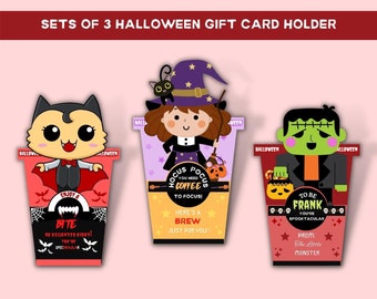 Halloween Coffee Gift Card - Etsy