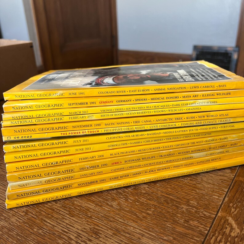 Lot of National Geographic Magazines From 1970s to 2020s. - Etsy