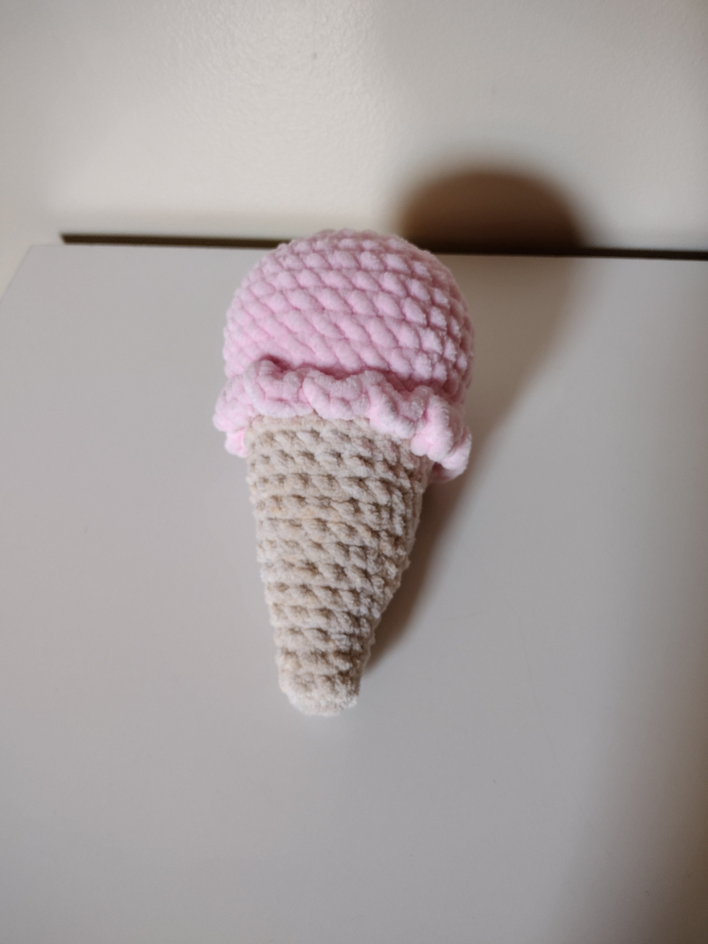 Jumbo Ice Cream Cone Plush - Etsy