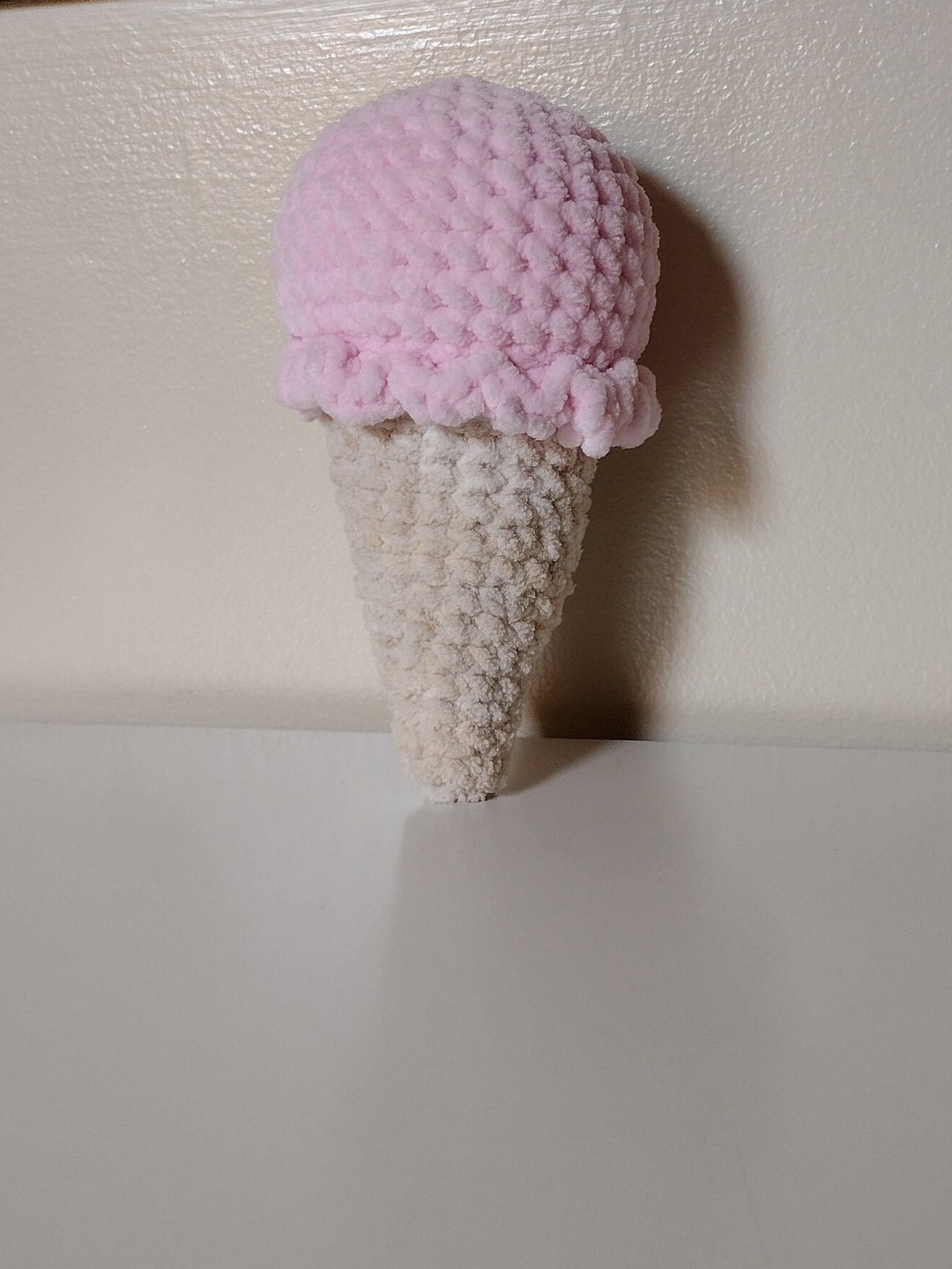 Jumbo Ice Cream Cone Plush - Etsy