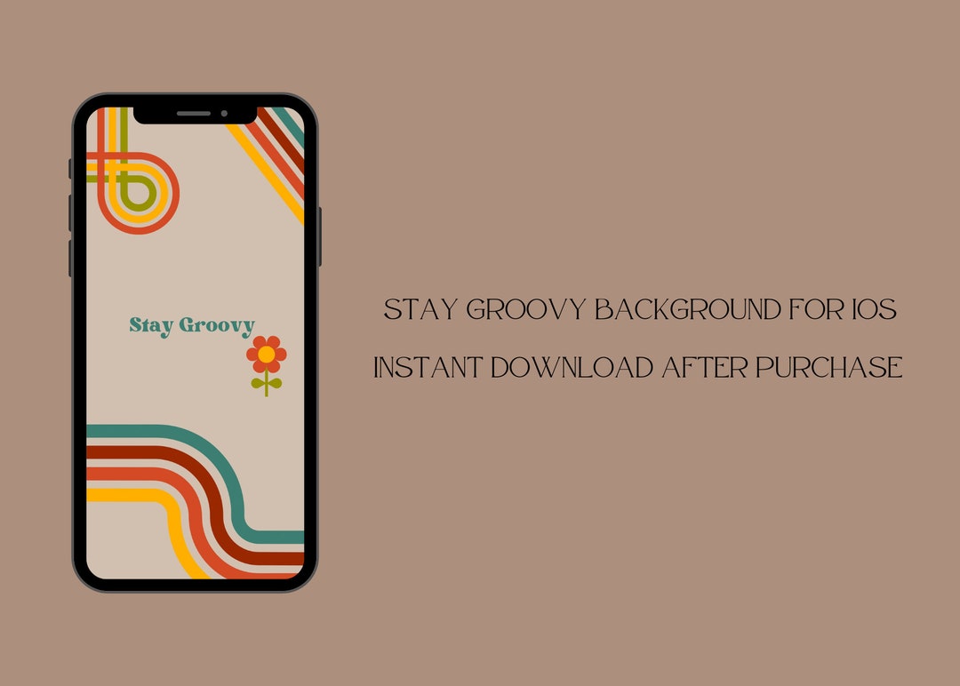 Stay Groovy Lock Screen for iPhone - Etsy
