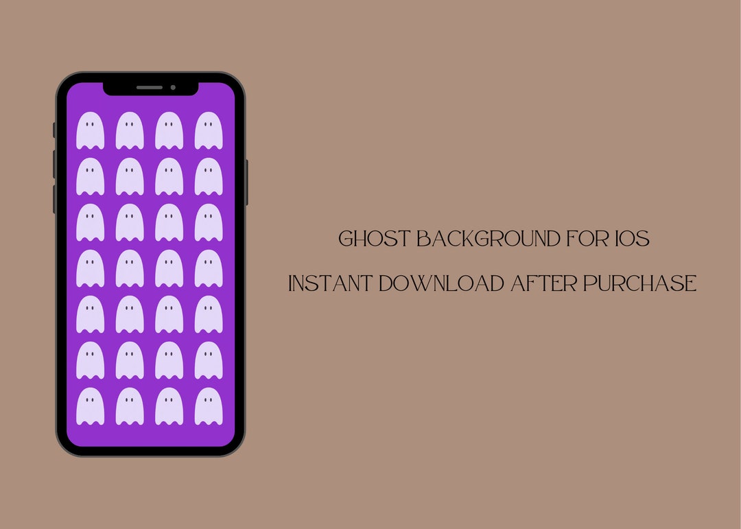 Purple Ghost Lock Screen for iPhone - Etsy