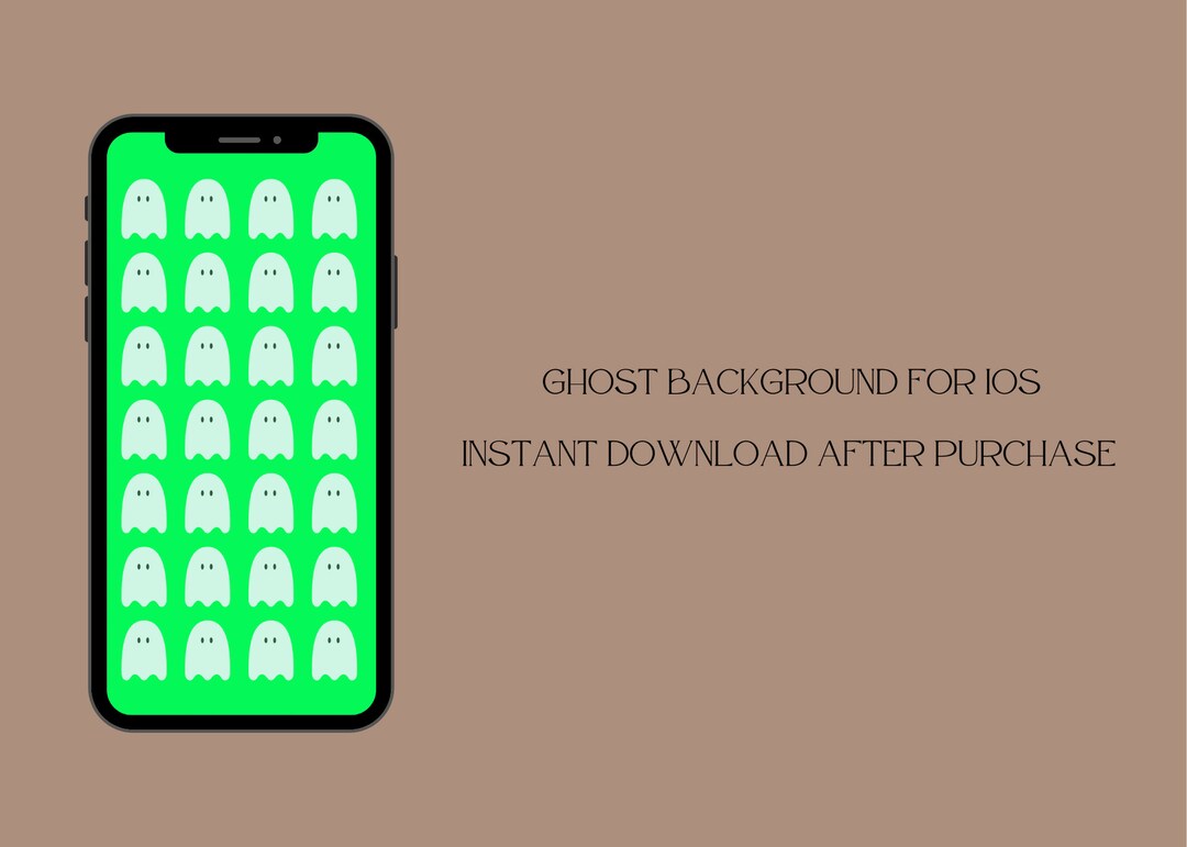 Green Ghost Lock Screen for iPhone - Etsy