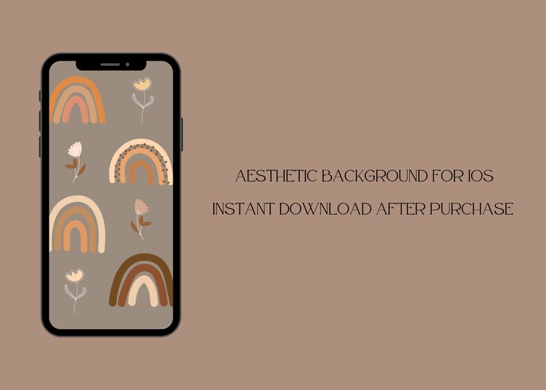 Aesthetic Rainbow Lock Screen for iPhone - Etsy