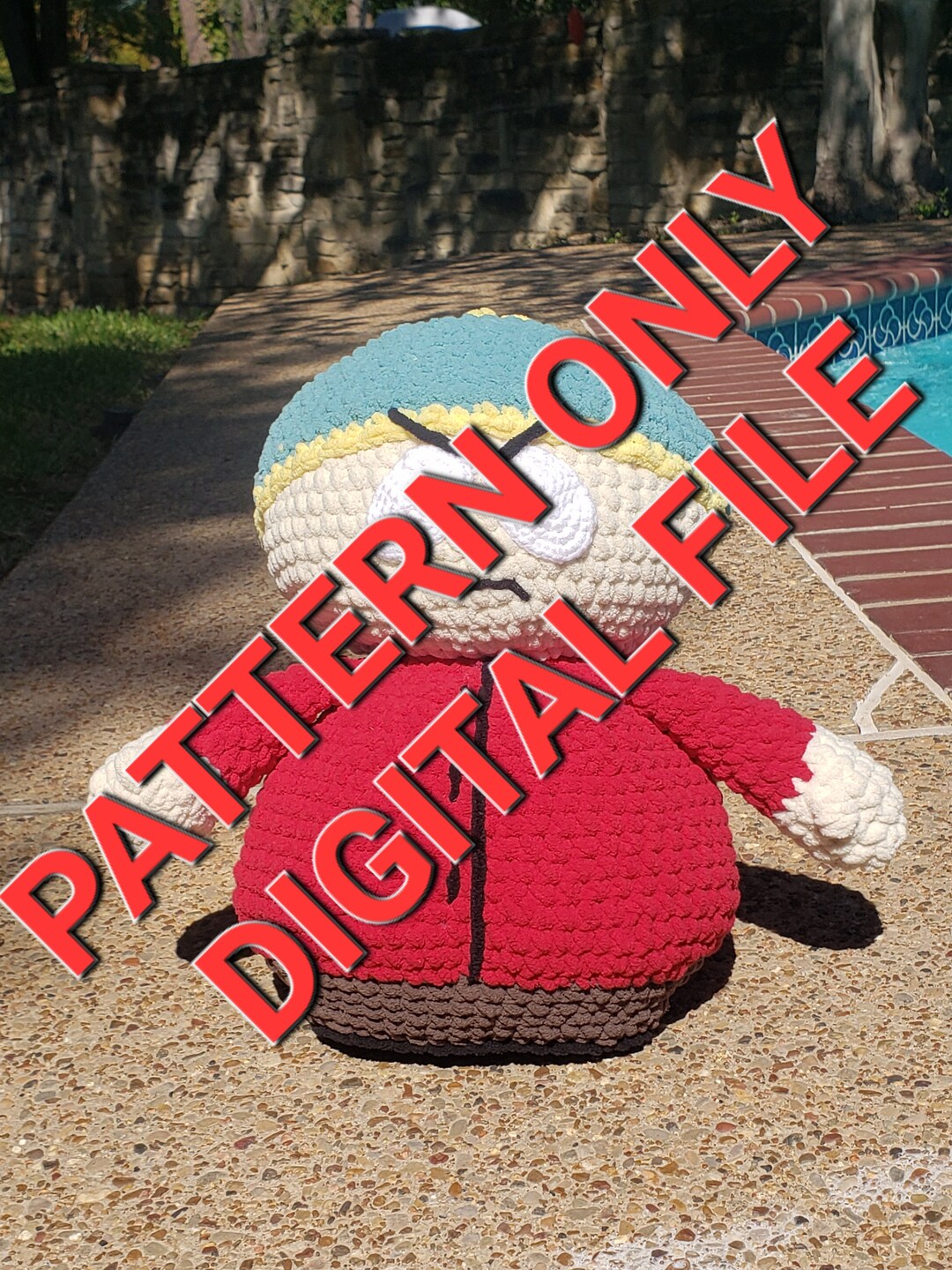 Fussy Fat Boy Crochet Pattern - South Park Inspired Eric Cartman Plush ...