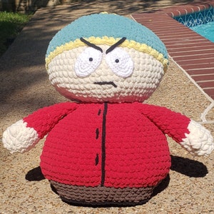 Fussy Fat Boy Crochet Pattern - South Park Inspired Eric Cartman Plush ...