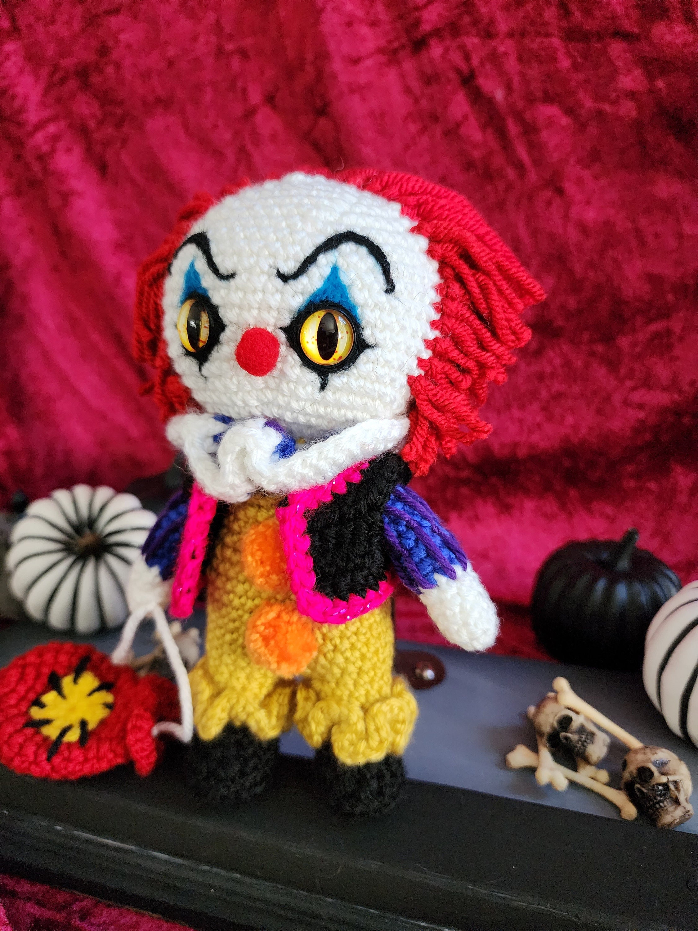 Mini Horror Killer Clowns Collectable Art Dolls Plush Stuffy - Etsy