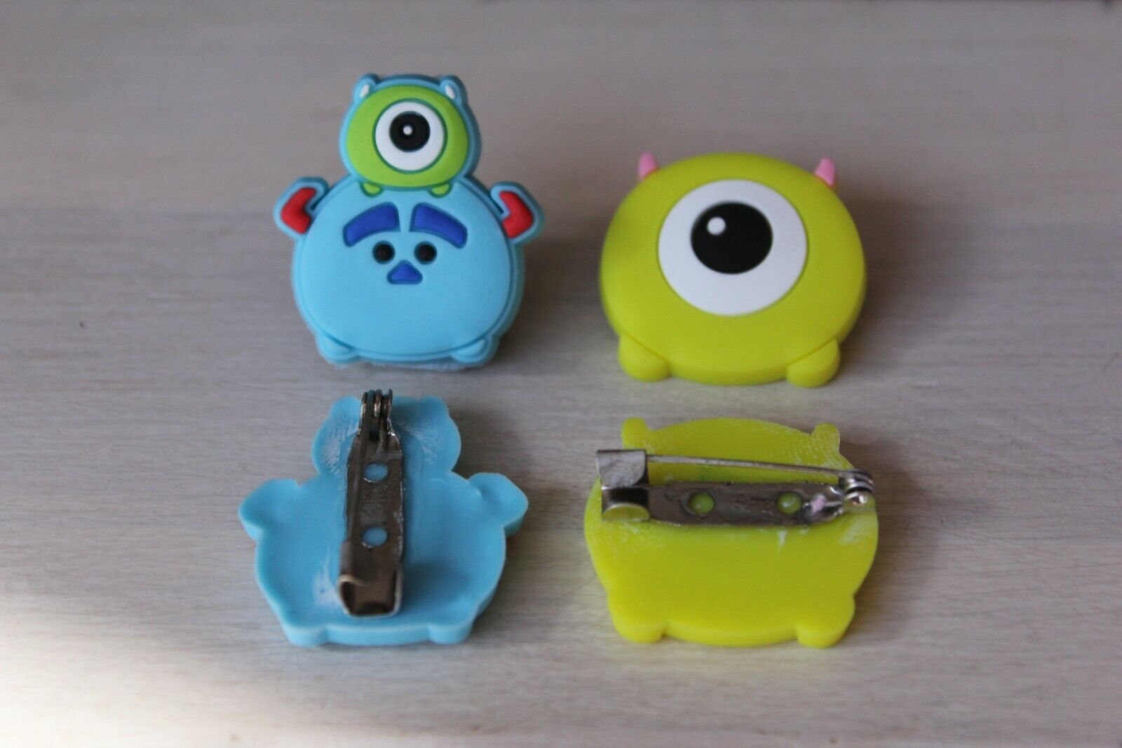 Disney Pixar Duo of Pins Monster's Inc Rubber Cute - Etsy