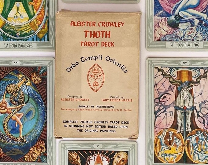 Rare Thoth Tarot Deck Aleister Crowley Ordo Templi Orientis ...