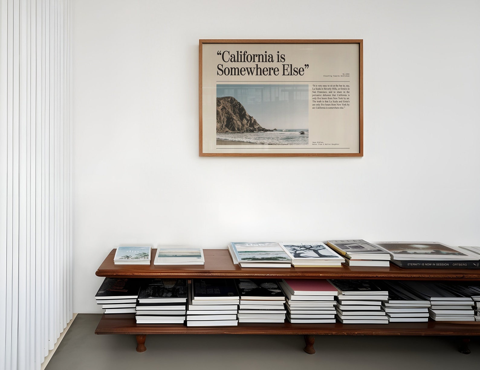 Joan Didion Poster Retro California Print Coastal California Poster - Etsy