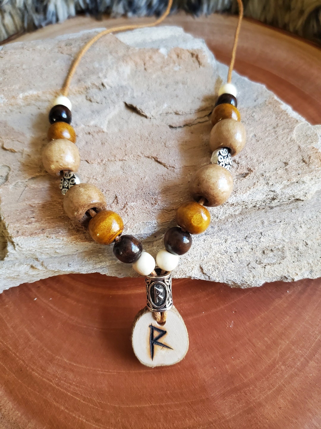 Norse Raidho Rune Pendant Viking Rune Necklace - Etsy