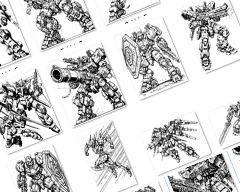 70 Detailed Robots/mecha, Coloring Pages, All Ages, Kids, Children ...