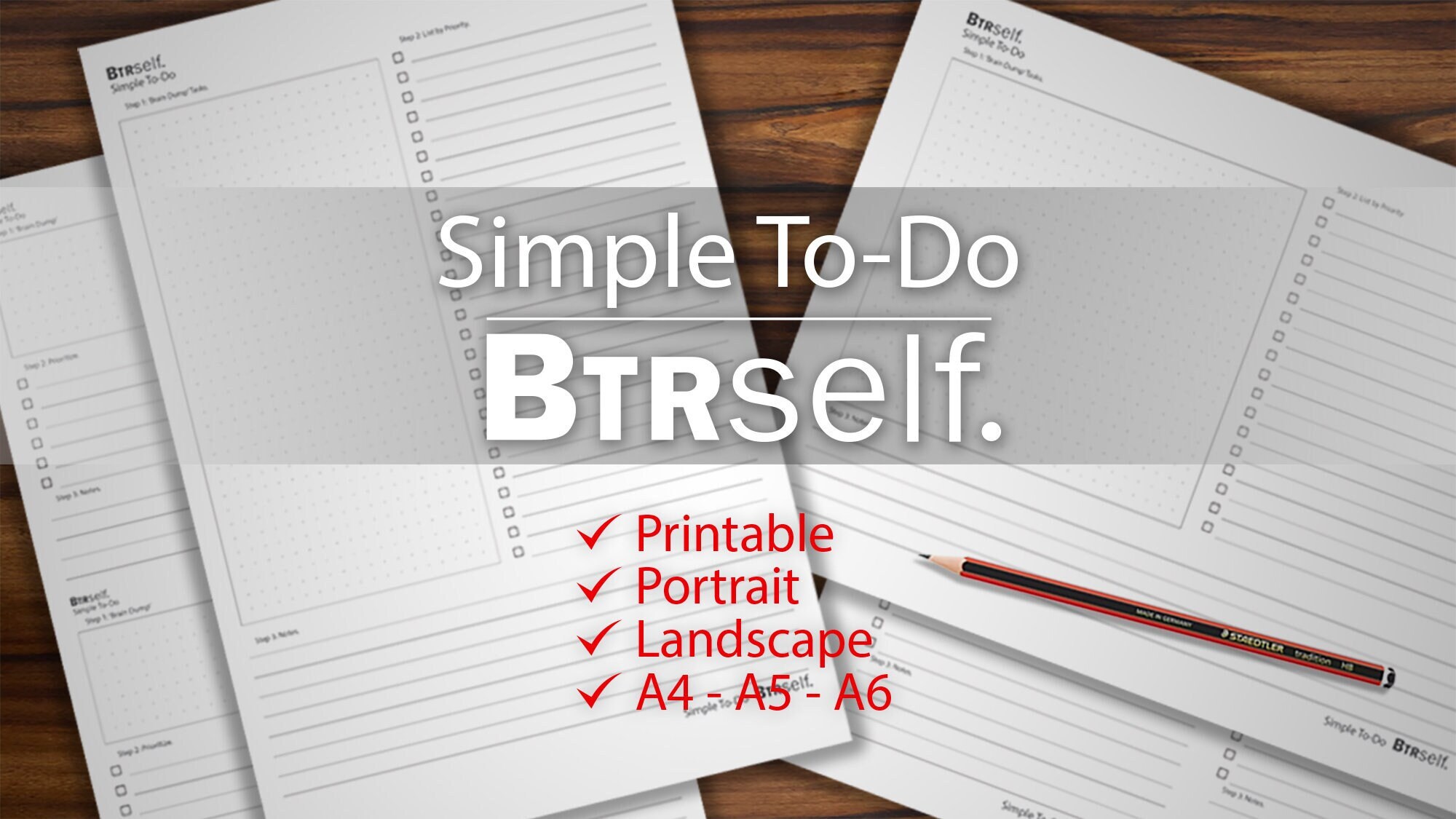 Simple To-do List: Printable Task Organizer and Planner for - Etsy
