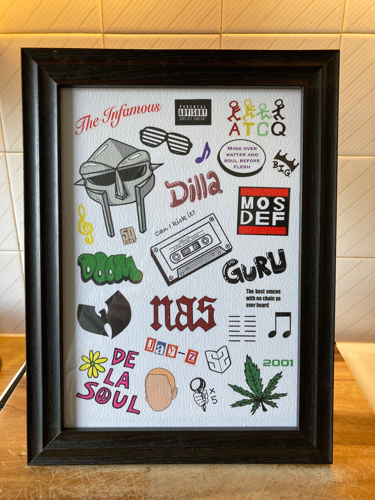 A4 Tattoo Flash Style HIPHOP Digital Art Print Gift Idea - Etsy