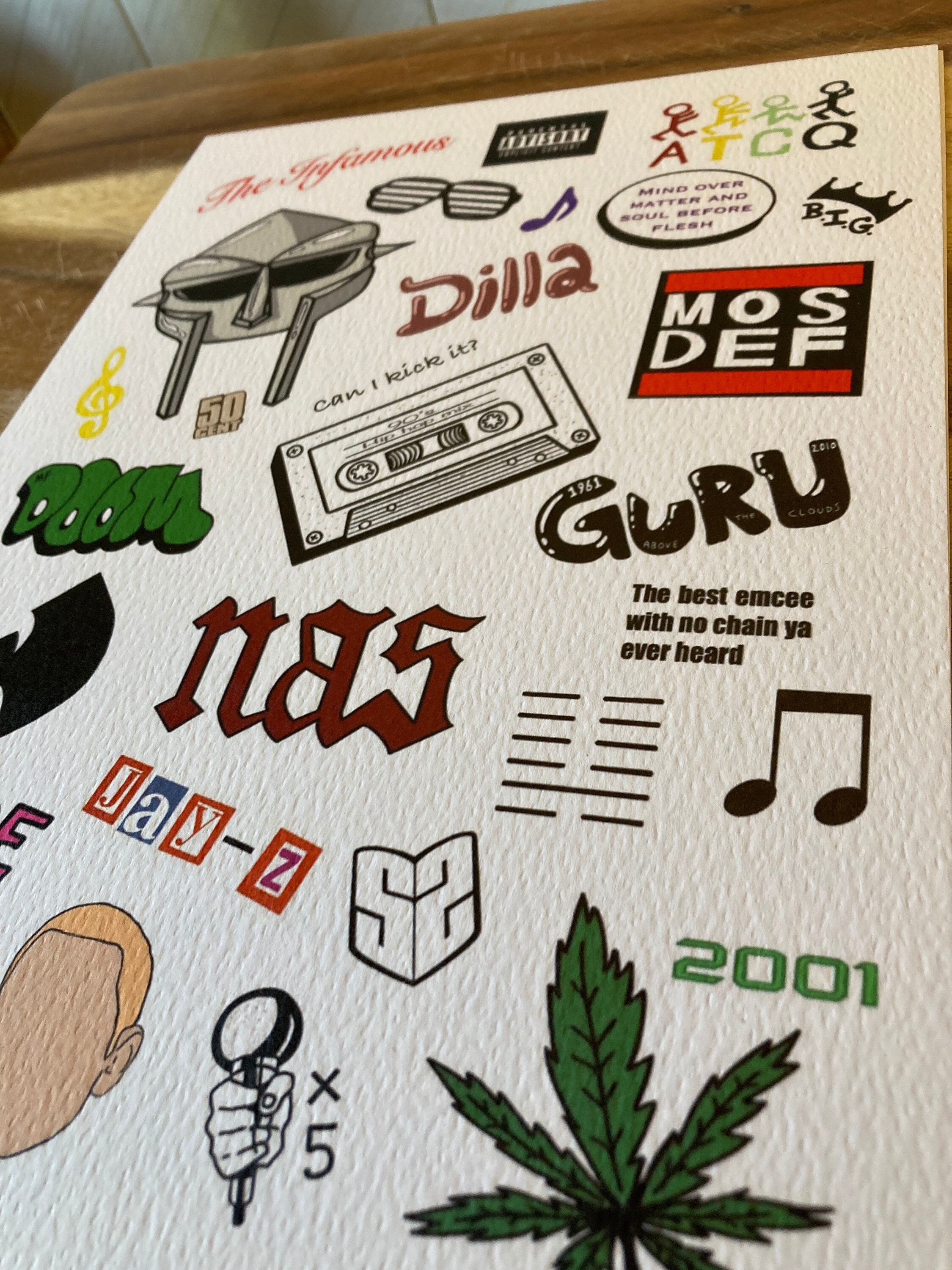 A4 Tattoo Flash Style HIPHOP Digital Art Print Gift Idea - Etsy