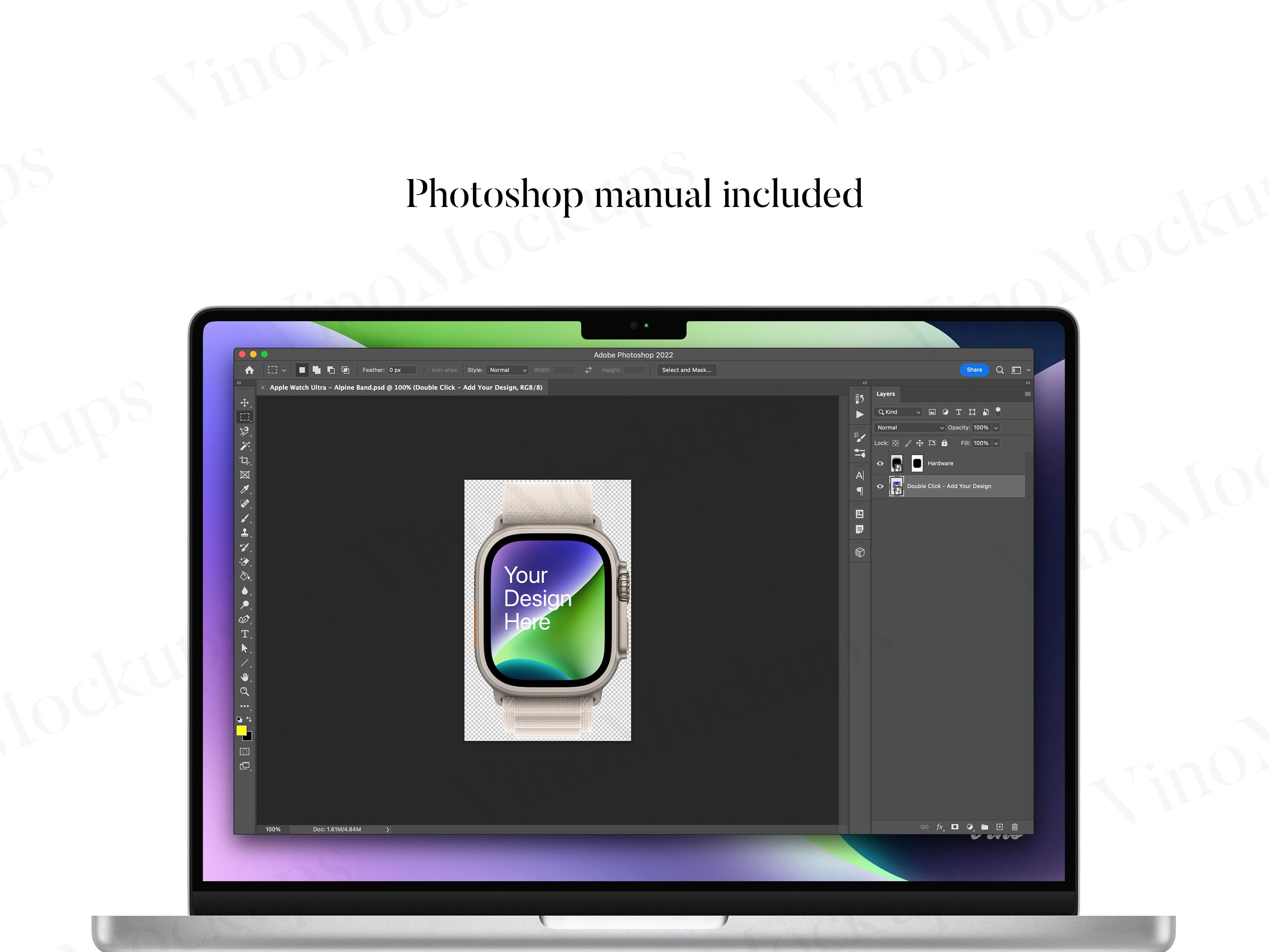 Apple Watch Ultra, Apple Watch Ultra 3D Realistic Mockups, Editable ...