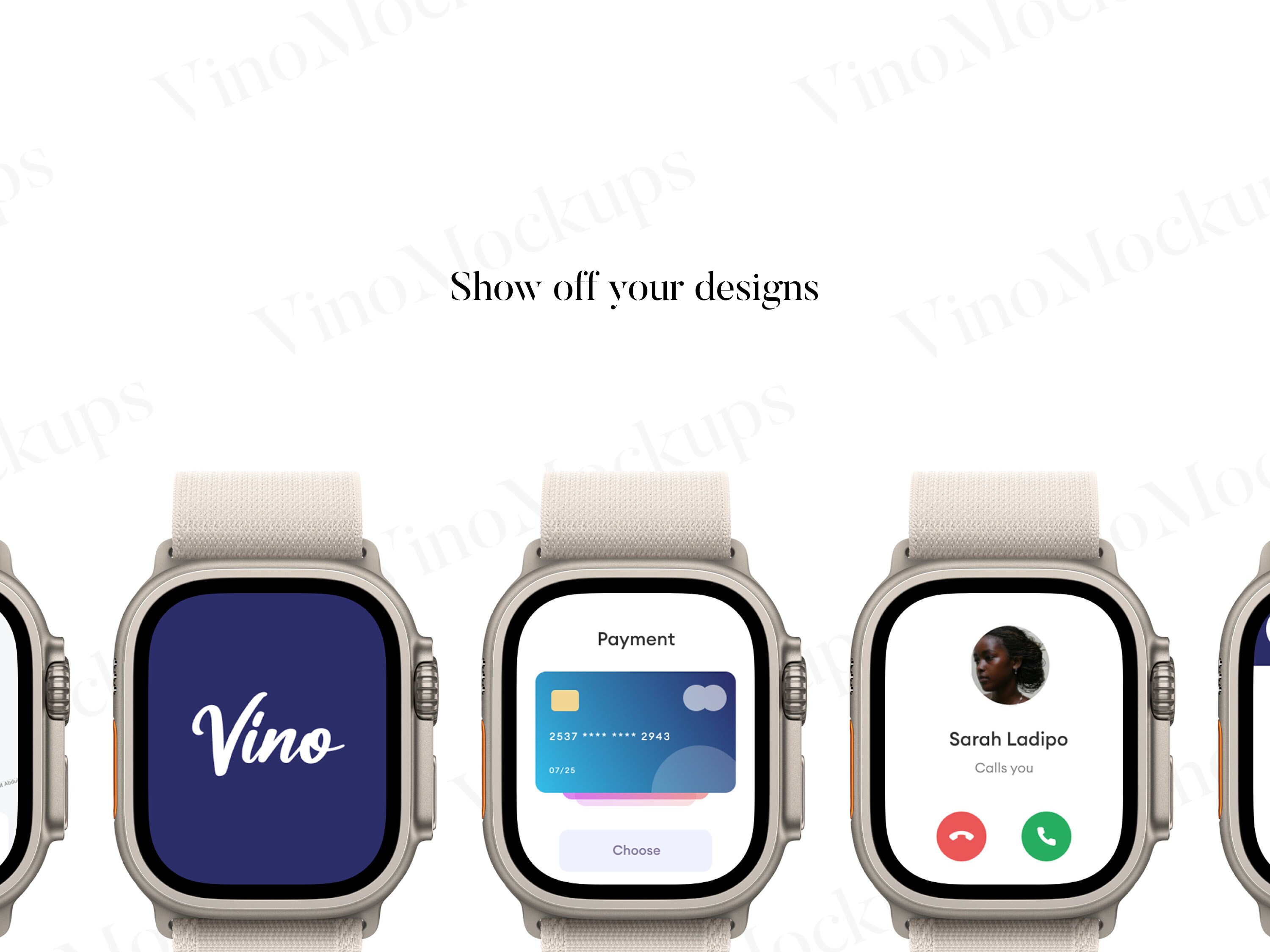 Apple Watch Ultra, Apple Watch Ultra 3D Realistic Mockups, Editable ...