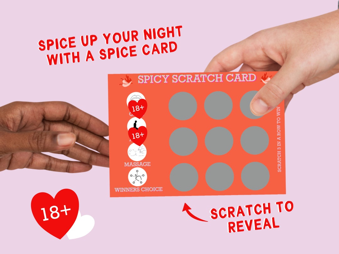 Spicy Scratch Card | Date Night Card | Adult Scratch Card | Valentines ...