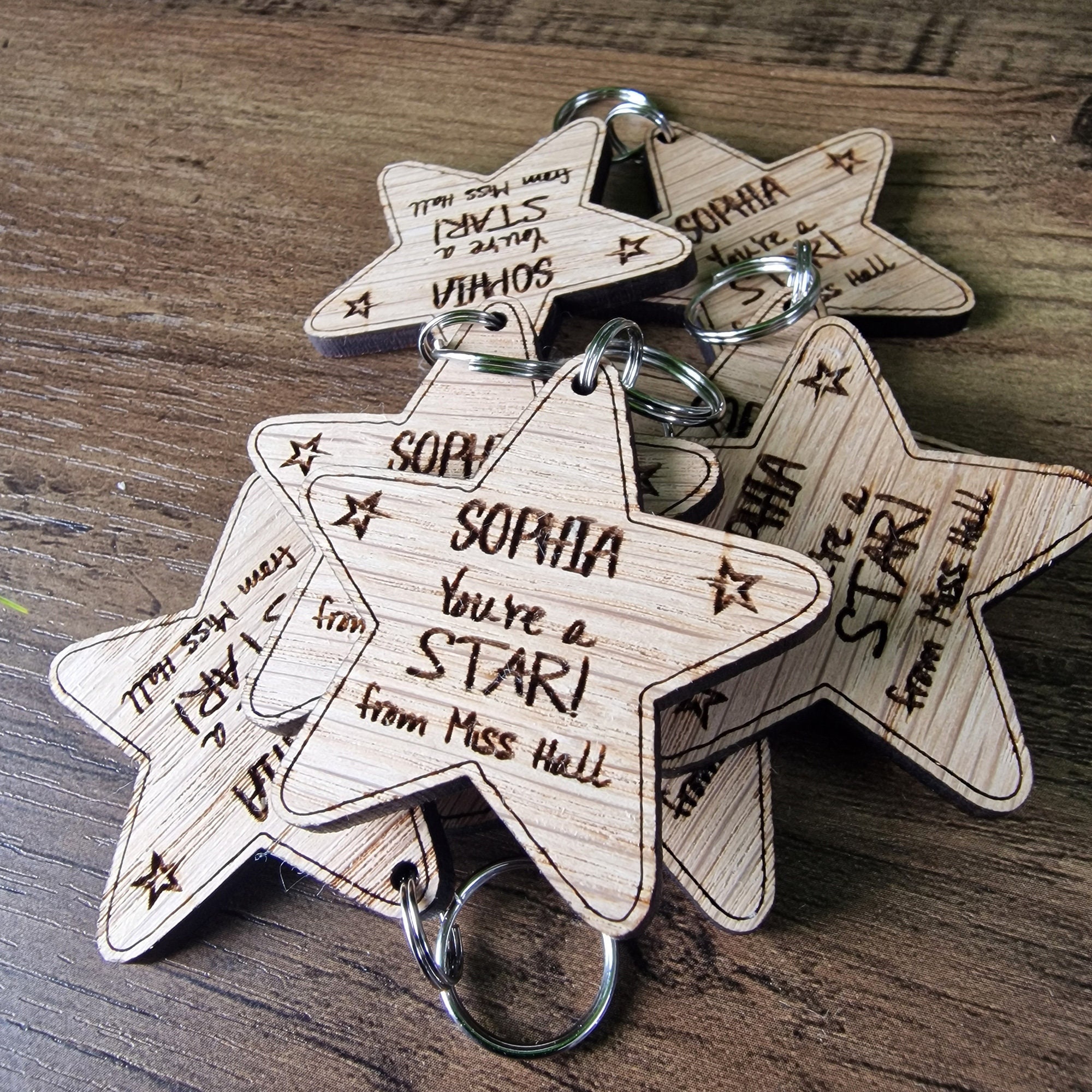 End of Year Term Gift From Teachers Personalised Wooden Star School ...