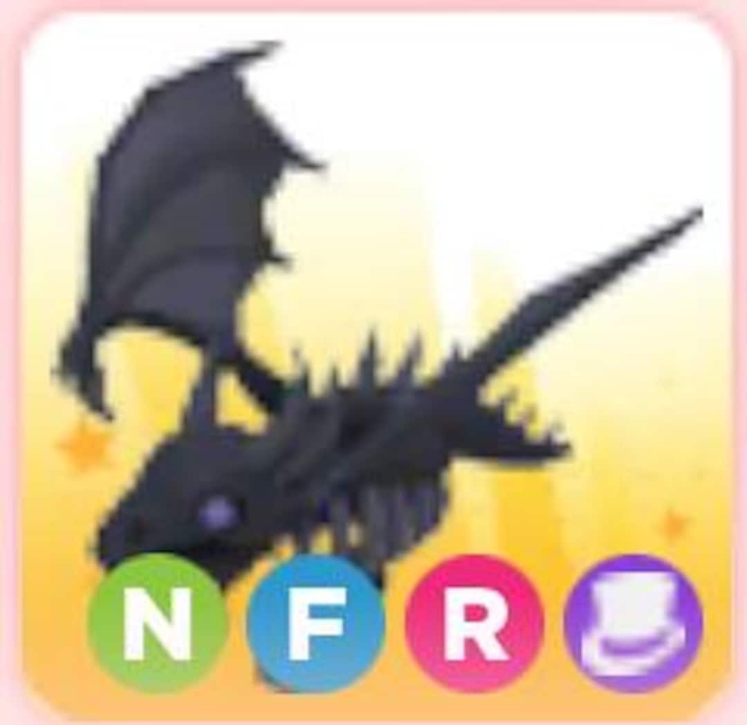 Roblox Adopt Me! Neon Shadow Dragon - Etsy