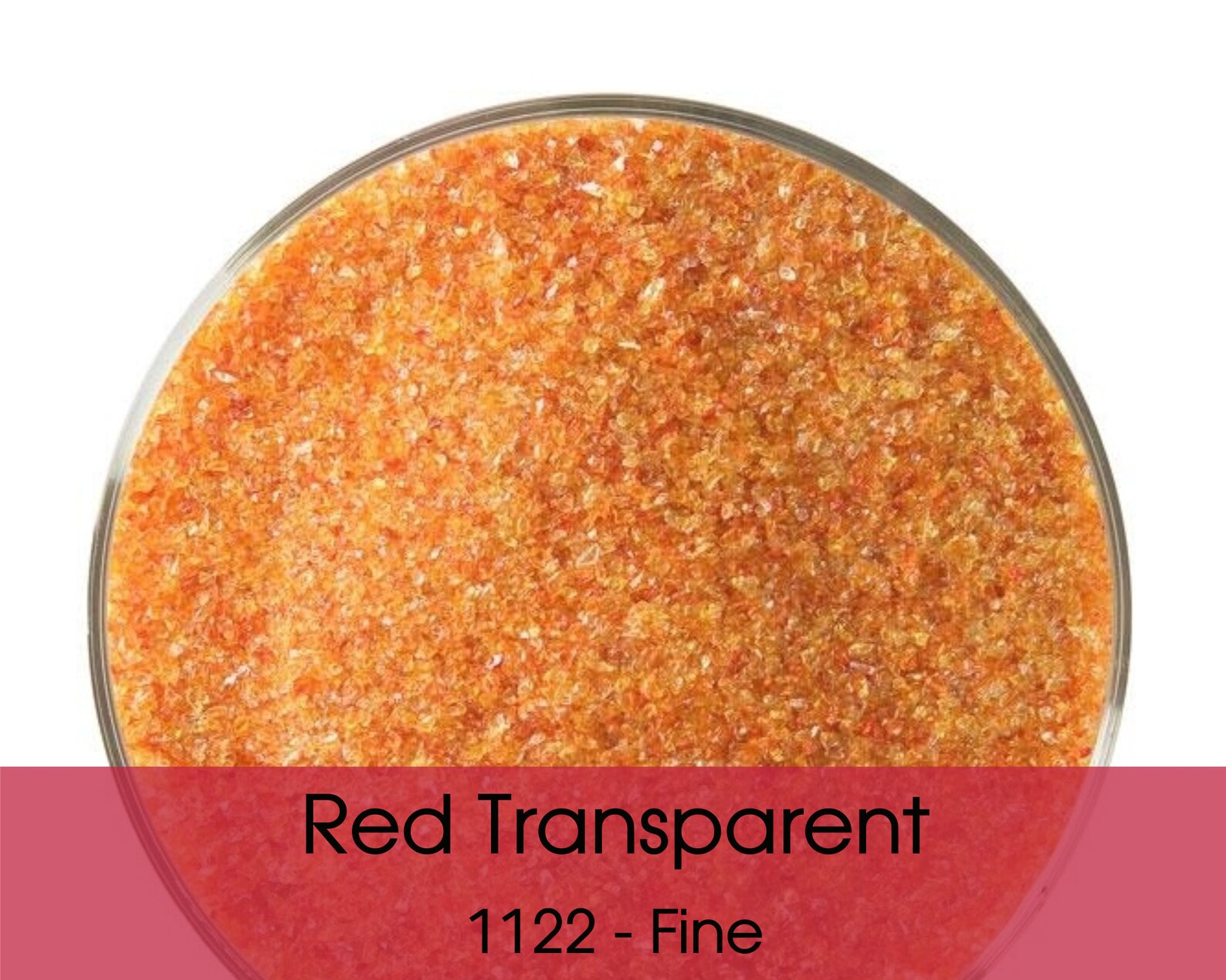Red Transparent – 25g Bullseye COE90 – 1122 – Fused Glass Supplies ...