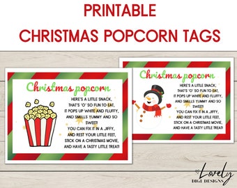 Christmas Popcorn Bag - Etsy