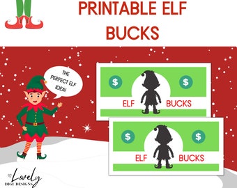 Elf Bucks Printable - Etsy