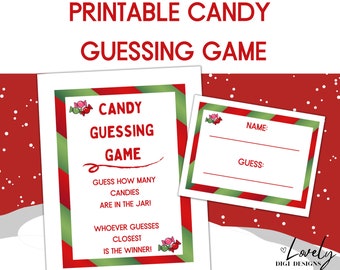 Christmas Candy Jar Game - Etsy
