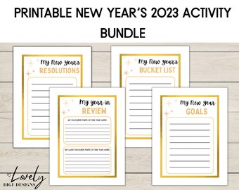 New Year Bucket List - Etsy