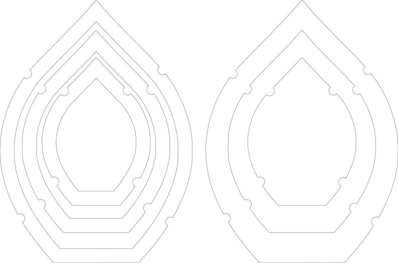 Macrame Leaf Cutting Template - Etsy