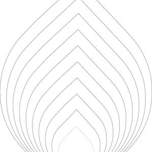 Macrame Leaf Cutting Template - Etsy