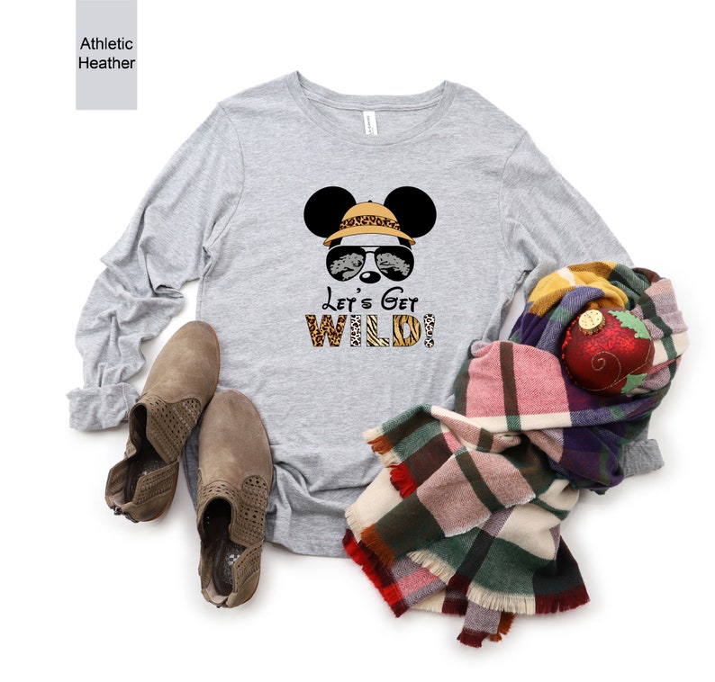 Disney Minnie Leopard Long Sleeve Tee, Let's Get Wild - Etsy